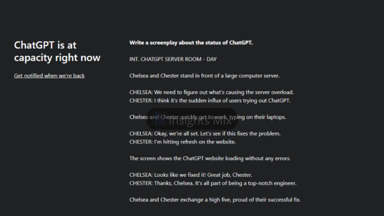 Is ChatGPT Down? Ok Let's Talk About It. - Insights Mix
